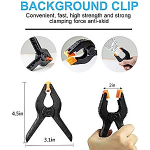 MOUNTDOG Background Stand 8.5X10ft, Backdrop Support System Kit Photo Video Studio Adjustable Heavy Duty Background Support with Sandbag & Carry Bag