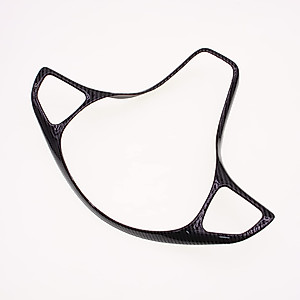 EIDRAN Carbon Fiber Car Steering Wheel Accessories Compatible with Mercedes-Benz C-Class W205 GLC-Class X253