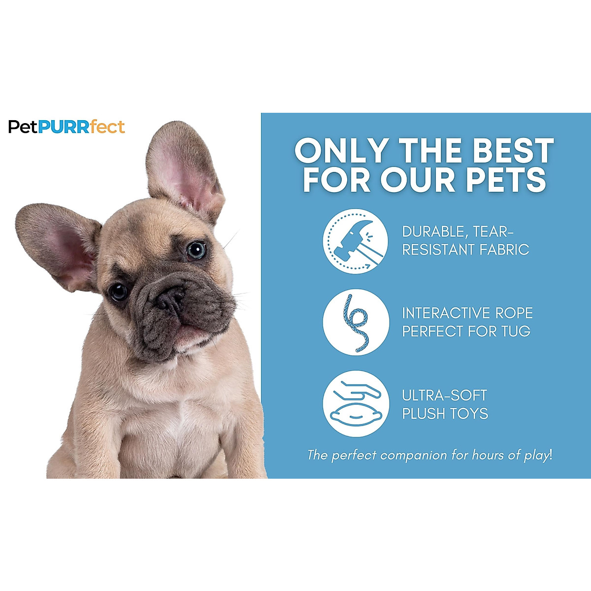 Pet PURRfect Squeaky Dog Toys: Durable Plush Dog Toys with Soft, Durable Fabric for Small and Medium Pets - Elephant Stuffed Dog Toy for Indoor Play!