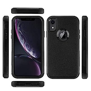 Co-Goldguard for iPhone XR Case, [Shockproof] [Dropproof] Heavy Duty Protection Case ，3 in 1 Non-Slip case for Apple iPhone XR, Black