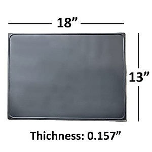 Slap Mat - 2pcs 13"x18" Crafting Mat for 3D Resin Printer - Silicone Mat for Epoxy Resin, Polymer Clay, Tumbler Turner- Silicone Work Mat - Art Mat for Table - Silicone Sheets for Crafts