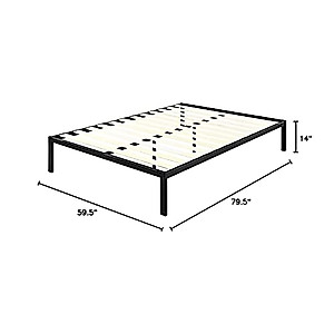 PrimaSleep 14 Inch Modern Metal Platform Bed Frame/Easy Assembly