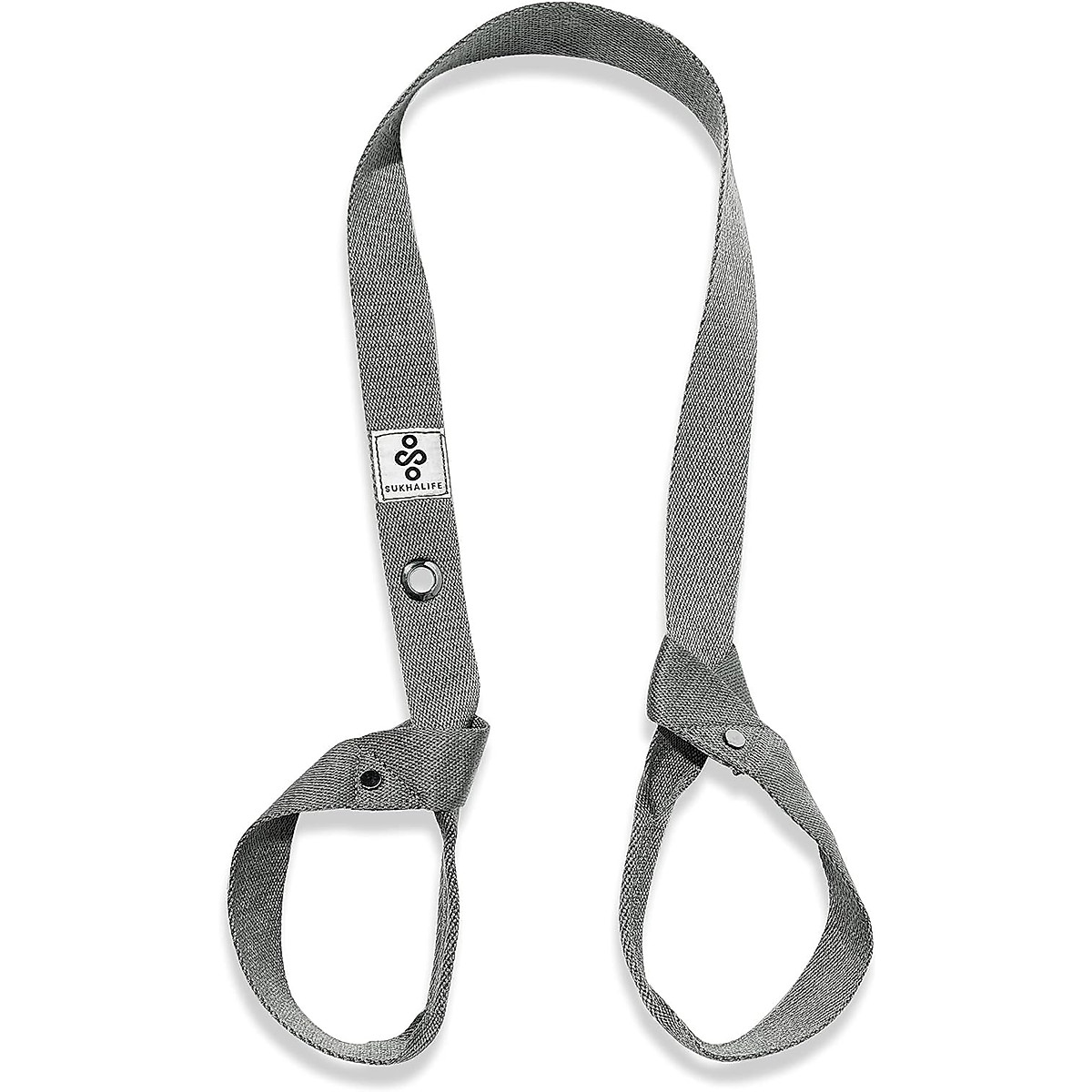 SukhaMat - Yoga Mat Carry Strap, Extra-Durable & Comfortable | Multi-Purpose Strap for Your Yoga Mat (Grey)