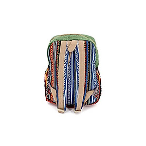 Unique Design100% Himalaya Hemp Backpack Small Backpack Hippie Backpack Festival Backpack Hiking and Tablet Backpack FAIR TRADE Handmade with Love.