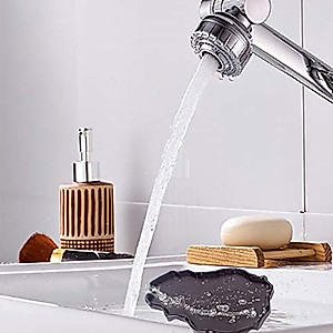 Tfwadmx Reptile Food and Water Bowl Set Luminous Bearded Dragon Dishes Tortoise Feeder Lizard Habitat Large and Small Amphibian Feeding Plates Terrarium DéCor for Turtle Gecko Snake Tegu Iguana 2 Pcs