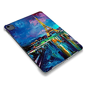 Cute Paris Eiffel Tower case Compatible with iPad Mini Air Pro 7.9 8.3 9.7 10.2 10.9 11 12.9 inch Pattern Cover New 2022 2021 Trifold Stand 3 4 5 6 7 8 9 Generation 260 (9.7" Air 1/2)