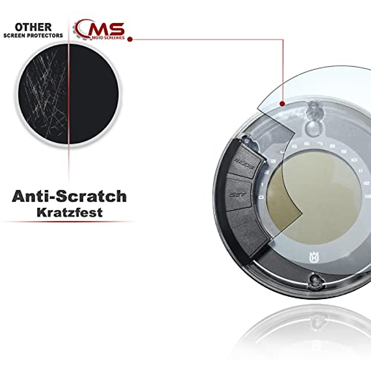 [2 Pcs] Display Protection Film Speedometer Protection Film Suitable for Husqvarna Vitpilen/Svartpilen 401/701 2018+ 2X Anti Glare