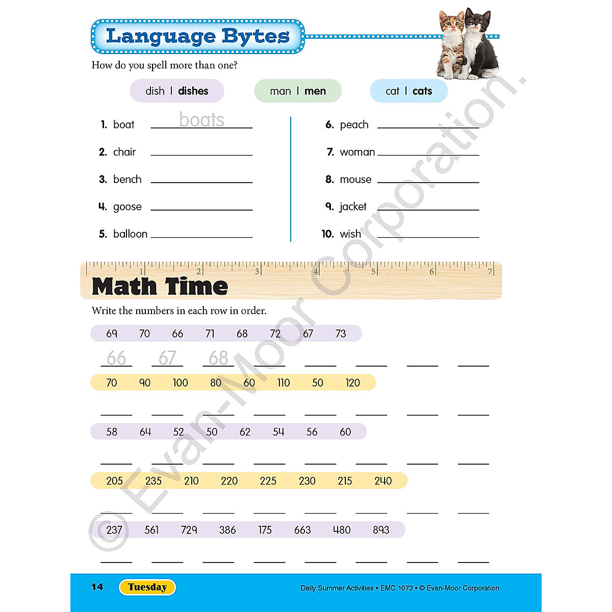 Evan-Moor Daily Summer Activities, Grade 2-3