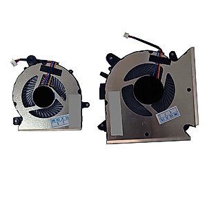 Laptop CPU GPU Cooling Fan Replacement Compatible with MSI GF65-Thin Creator 15M
