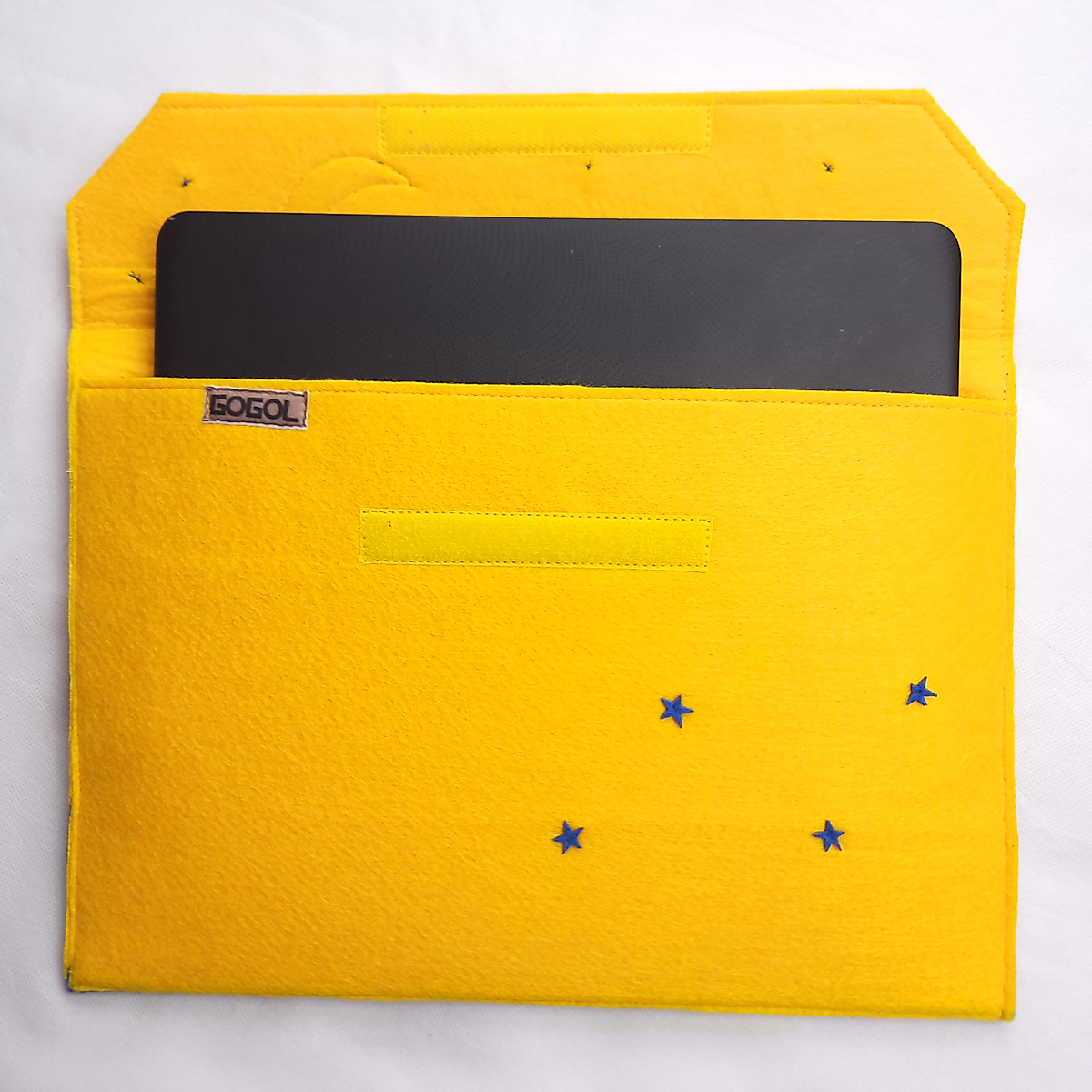 Laptop Case for Apple MacBook Air, Apple MacBook Pro 13.3/13.6 inches, Handmade Felt Laptop Sleeve, Original Design Laptop Sleeve, Handmade unique cover, Felt laptop Carrying bag yellow color