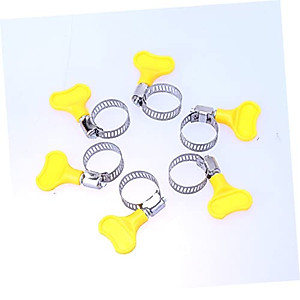 TEHAUX 100pcs Worm Drive Clamp Gear Clamp Gears Gears Gears Hose Band Hose Clip Drive Pipes Heavy Duty Clamps Worm Clamp Hose Clamps Stainless Steel Home Use Clamp American Style Pipeline
