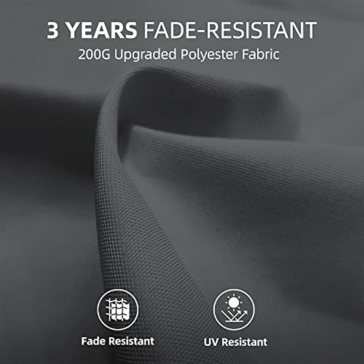 wikiwiki 9ft Outdoor Patio Table Umbrella, Sturdy Solar Led Market Umbrella for Deck, Pool, Garden w/Tilt, Crank, 32 LED Lights - Dark Grey