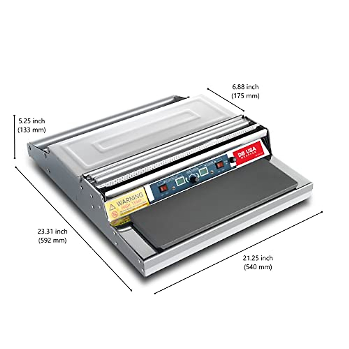 VisionTechShop CW-500E, 20 Inch / 500 mm Hand Wrapping Machine Film Wrapper for Food Packaging, MADE IN KOREA