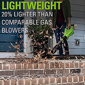 Greenworks 24V Brushless Axial Blower (110 MPH / 450 CFM), 4Ah USB Battery and Charger Included