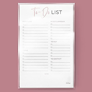 To-Do List Rose Gold Planner Notepad, 5.5 x 8.5 in. (To-Do List)