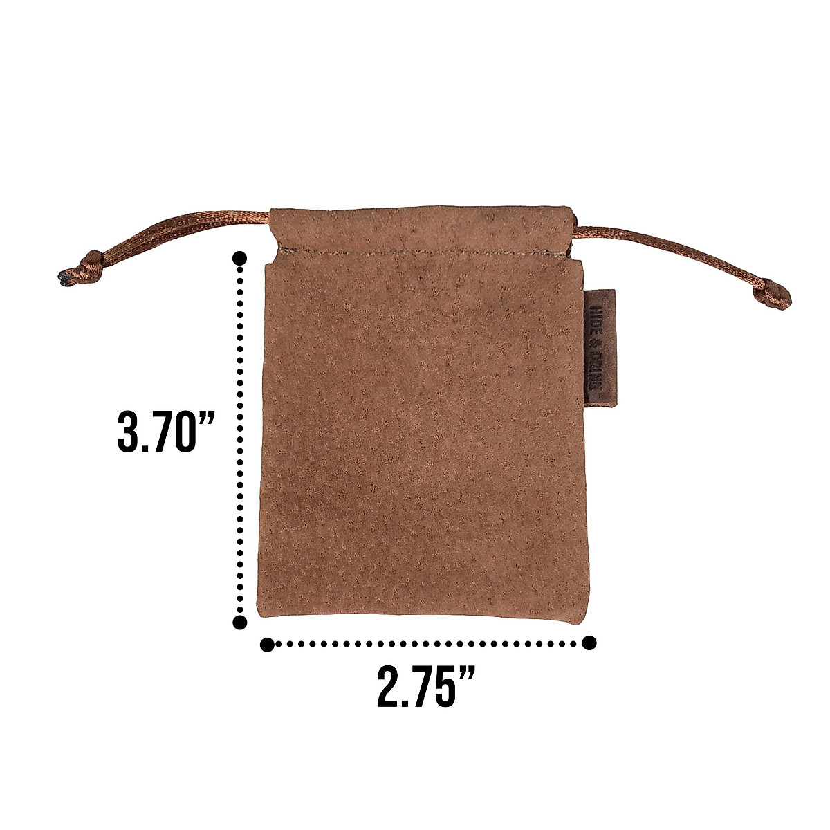 Hide & Drink, Multipurpose Small Coin Bag Handmade from Sheepskin (Cinnamon)