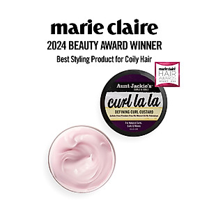 Aunt Jackie's Curl La La, Lightweight Curl Defining Custard, Enriched with Shea Butter & Olive Oil, Basic, 15 Ounce