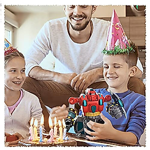 HCTENGIINE 360-Degree Rotating Battle Robot Remote Control Fight Robot,Shields and Fist Weapons, Birthday Gifts, Graduation Gifts, School Gifts for Boys Over 6 Years Old (red)