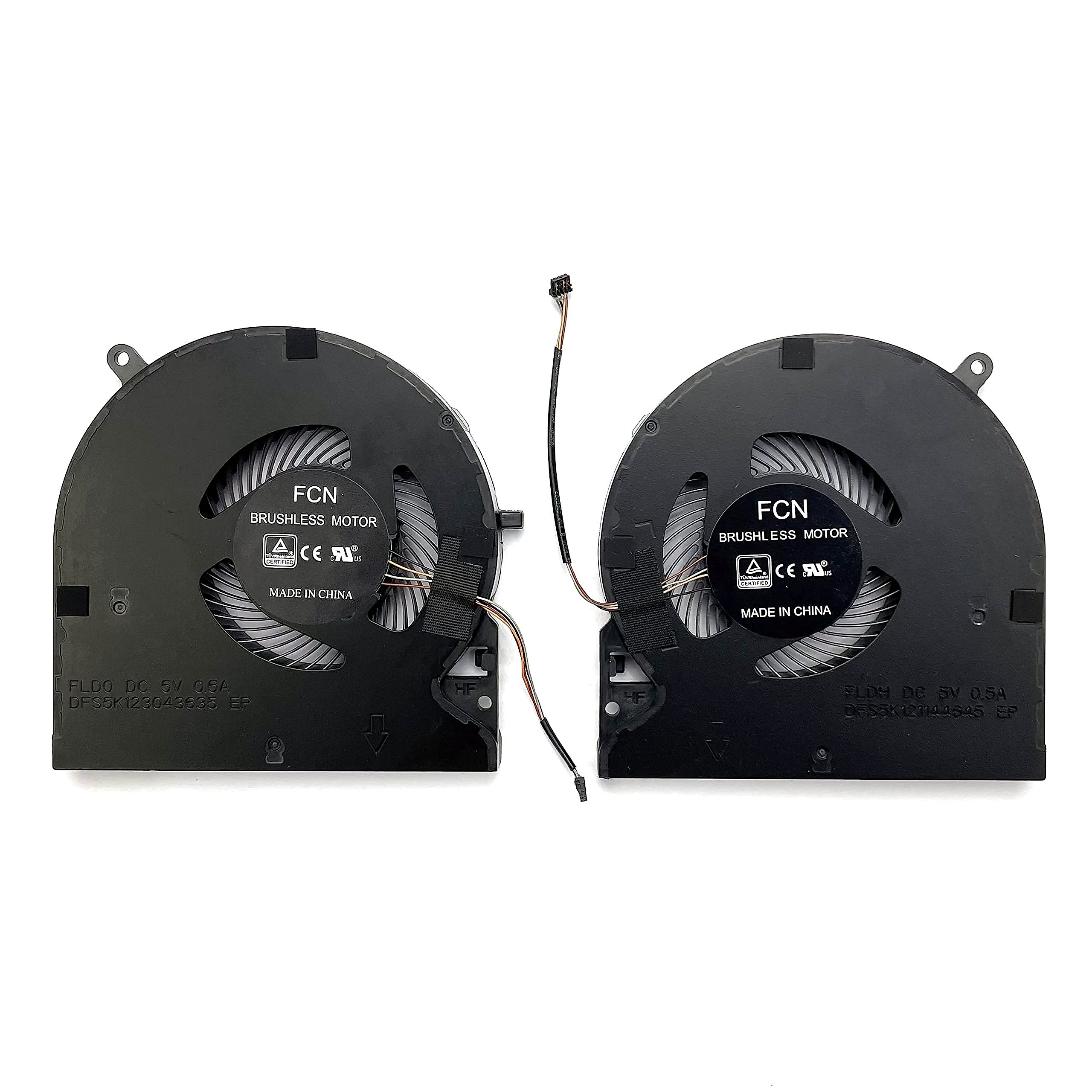 Bestparts CPU+GPU Cooling Fan Replacement for Razer Blade 15” Advanced (2020) | RZ09-0330 Series, for Razer Blade 15” Studio Edition (2020) | RZ09-0330Q, for RZ09-0330Q RZ09-03304 RZ09-03305 Laptop