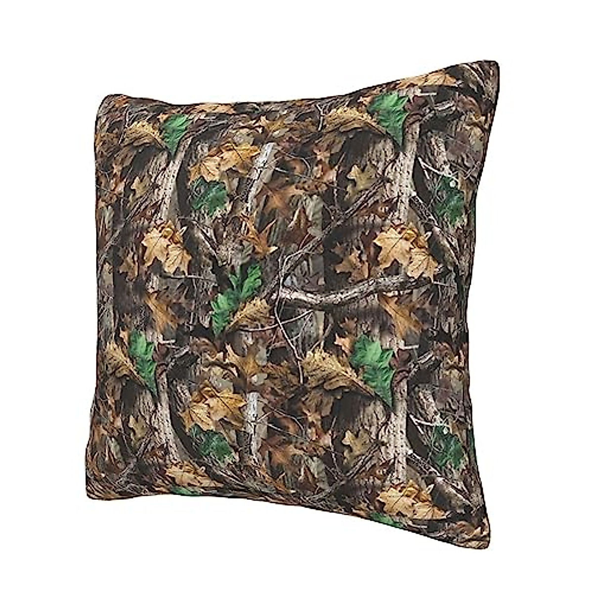 WURTON Cold Tree Camouflage Print Throw Pillow Covers, Soft Square Cushion Case,for Sofa, Couch,Bed Chair-18 X 18 Inch