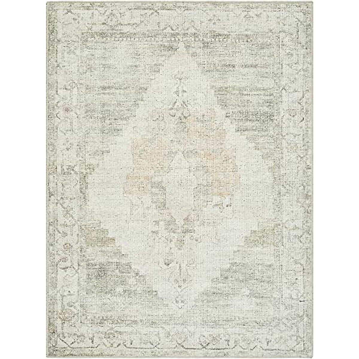 Livabliss x Becki Owens Luca Medallion Area Rug, 5'3" x 7', Olive