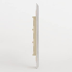 ICC Station ID Stainless Steel Faceplate with 2 Ports for EZ®/HD Style in Single Gang