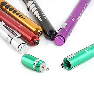 Move on Medical Penlight Pocket Pen Flashlight Emergency Relief Replaceable Battery Reusable Suitable for Surgeons, Nurses, Multicolor