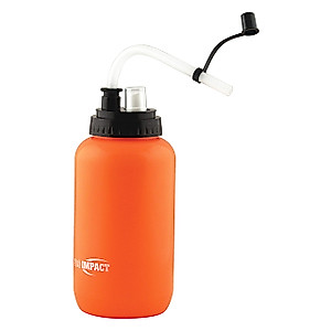 Pro Impact Squeezable Water Bottle Bendable Long Straw and Spray cap - LDPE BPA Free Plastic - Hydration for Baseball Hockey Gym MMA Yoga Boxing Cycling Softball Football Lacrosse (35.5 Oz.)