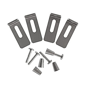 Dowell 6011 10 PREMIUM Sink Clips-4 Pack Kit, Bathroom Undermount Sink Clips, Sink Brackets, Basin Clips, Epoxy Sink Clips, Heavy Duty Sink Clips