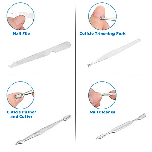 Corewill Nail Clippers Kit, Personal Manicure and Pedicure Set for Travel and Grooming 12 in 1