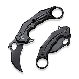 CIVIVI Incisor II Pocket Folding Knife for EDC, Karambit Knife with 2.02" Nitro-V Blade Aluminum Handle C16016B-1