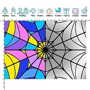 SeekPro 7x5 Wednesday Addams Birthday Banner Wednesday Addams Party Backdrop Photo Background Wednesday TV Party Supply Favor for Birthday Party Decor Nevermore Character Party Banner SK6253B