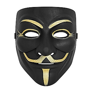 WLPARTY 4 Pack V for Vendetta Hacker mask for Halloween Costume Cosplay Party Masks