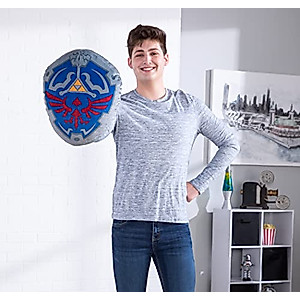 Club Mocchi-Mocchi- Nintendo The Legend of Zelda Plush - Hylian Shield Plushie - Legend of Zelda Tears of the Kingdom Collectible Squishy Plushies - 15 Inch, White