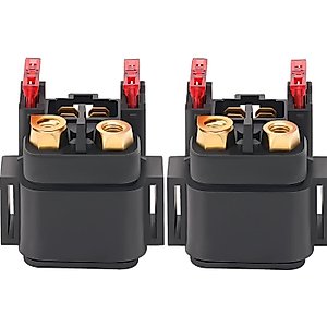 Starter Solenoid Relay for Yamaha ，ATV Starter Solenoid for YFM 350 400 450 660 - Raptor Grizzly Kodiak Wolverine Big Bear -for Yamaha 2003 2004 2005 2006 2007 2008 (2 Pack) by Lucky Seven