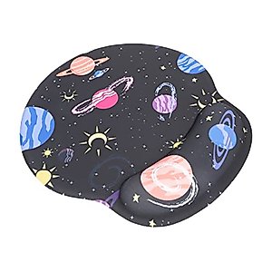 Ergonomic Pad Bowl Pad Keyboard Wrist Support Desktop Mat Pad Mat for Desk Pad with Wrist Support Print Pads Rest Pad Mousepad with Wrist Rest Padded Pad Sponge Pad Silica Gel Pad