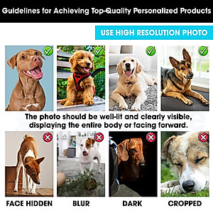 Hyturtle Personalized Picture Dog Dad Tumbler Gifts for Dog Lovers, Father's Day Cup Gifts For Men, Birthday Gift for Dogs Dad, Funny Dogs Lover Gift Custom Photo 20oz Stainless Steel Skinny Tumbler