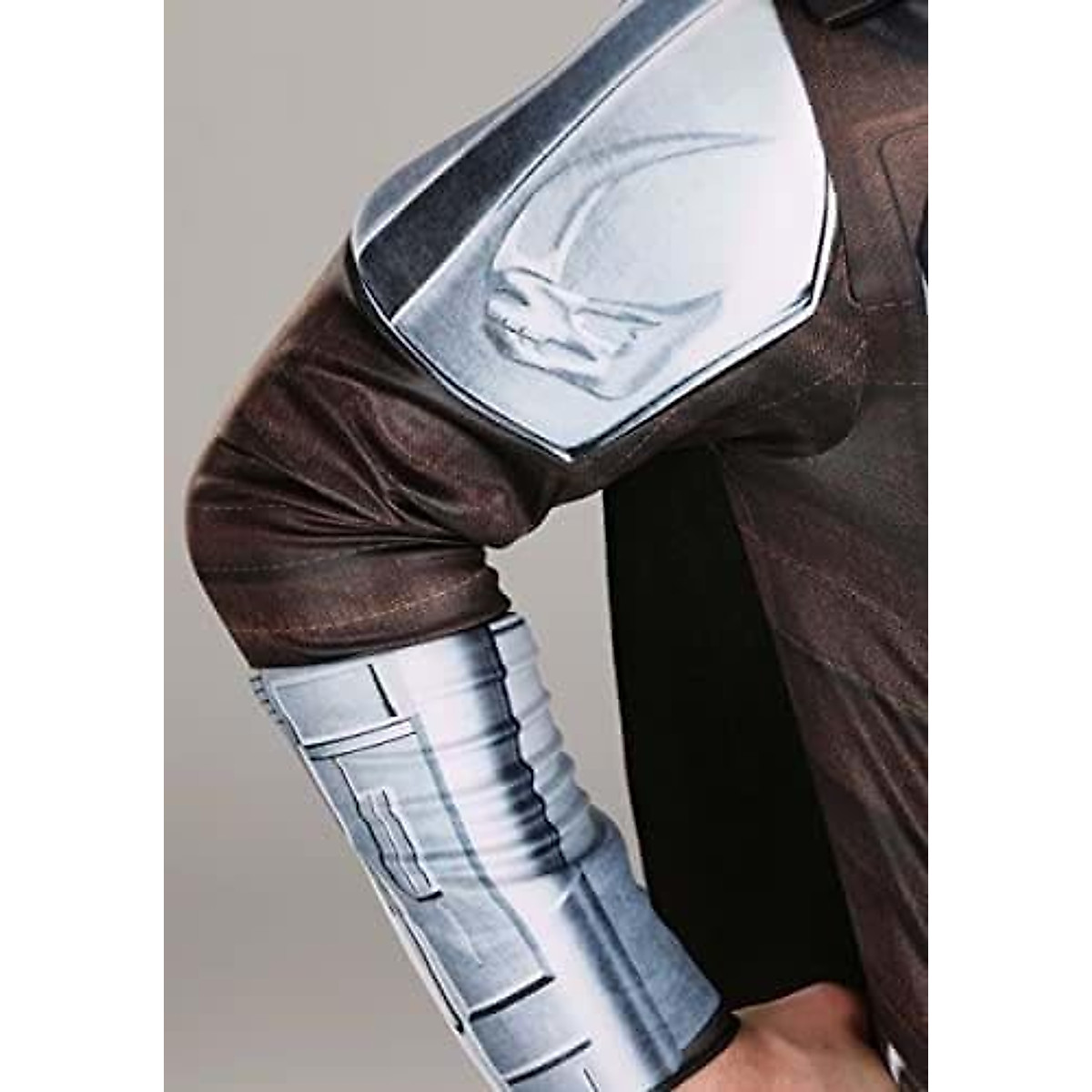 Jazwares STAR WARS Deluxe Adult Mandalorian Costume, Mens Halloween Costume - Officially Licensed 2X