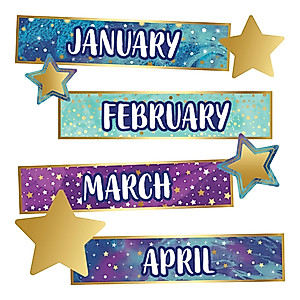 Galaxy Months of the Year Mini Bulletin Board Set