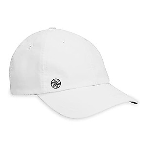 Gaiam Classic Solara UV Protection Fitness Hats for Women - Breathable White Baseball Cap, Quick-Dry Athletic Hat, Sweat-Absorbing Adjustable Running Cap, Ponytail Sun Hats for Women