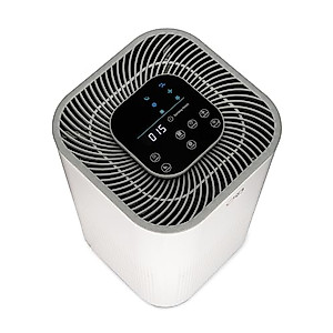 ORB Air Purifier,captures dust, pet dander, smoke, and household odors. Ideal for office, bed room, living room, auto mode, air quality sensor and indicator.