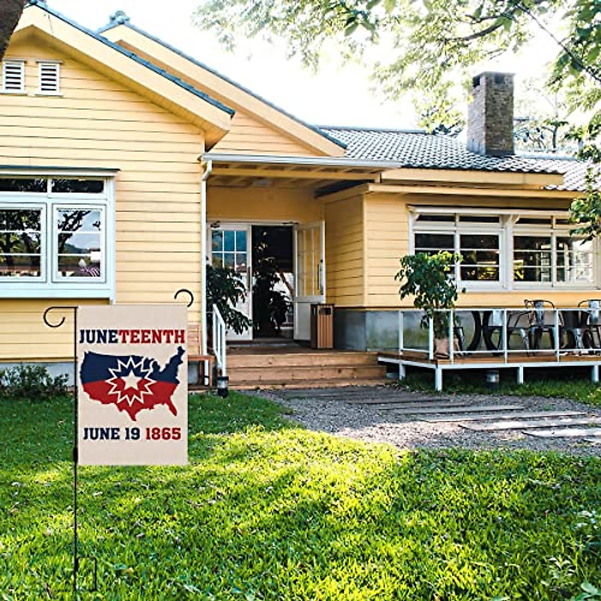 Juneteenth Garden Flag June 19 1865 African American Independence Day Freedom Vertical Double Sized Yard Outdoor Decor