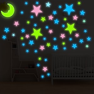 zxbaers Star Ceiling Stickers Glow in The Dark Stickers Luminous Stars Stickers,for Kids Room Decor Create a Comfortable Sleeping Environment 601 PCS