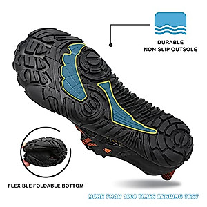 SKASO Men Women Water Shoes Quick Dry Barefoot Shoes for Surfing Hiking and Boating Slip-on Minimalist Aqua Shoes Black 37