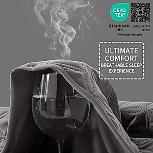 BEDLORE Waterproof Mattress Protector, Noiseless Queen Size Mattress Pad with Deep Pocket Fitted Up to 6"-18", Soft & Breathable Dirt-proof Bed Mattress Cover Washable Bedroom, Hotel (Gray)