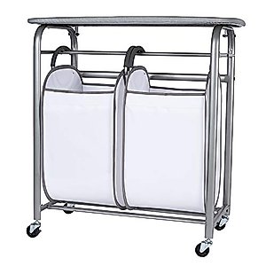 neatfreak! Easy Access Double Laundry Sorter w Folding Table