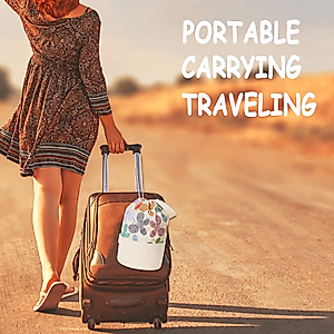 TOGETRUE Yarn Bag, Knitting Crochet Bag, Portable Yarn Storage Bags Organizer for Crocheting Project, Store Skein Ball, Short Knitting Needle (Large, Butterfly)