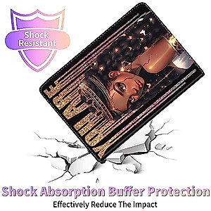 Case for Samsung Galaxy Tab S8 2022/Tab S7 2020 11 Inch (SM-X700/X706/T870/T875/T878),Multi-Angle Stand Smart Protective Cover with Auto Sleep/Wake,African American Girl Inspirational Quotes