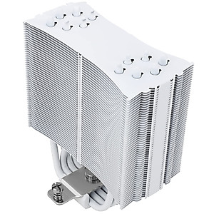 Thermalright U120EX REV.4 White CPU Air Cooler, 6 Heat Pipes, Dual 120mm TL-B12W Extrem PWM Fan, Aluminium Heatsink Cover AGHP Technology, for AMD AM4/Intel LGA 1150/1151/1155/1156/1200/2011/2066