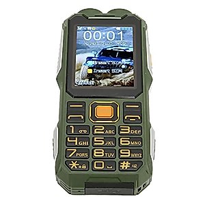 Unlocked Senior Cell Phone, Big Button Dual SIM Senior Phone, Easy to Use Mobile Phone with Large Capacity Battery, Flashlight, SOS Key, Voice Recorder, Calendar, Alarm Clock, Calculator, Green